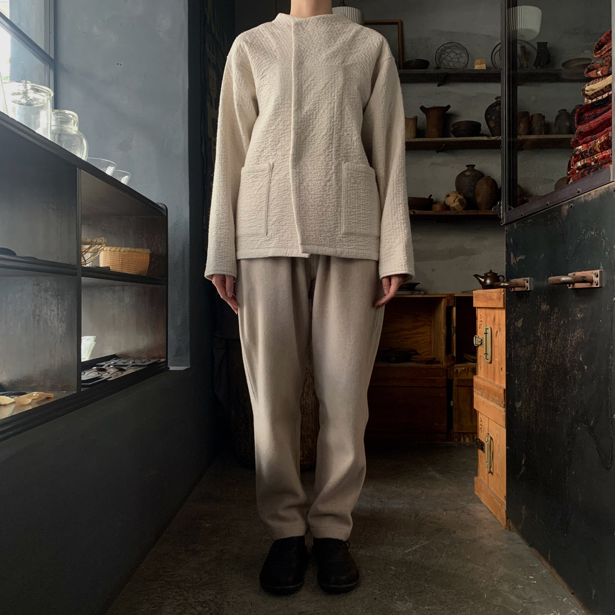 MITTAN｜JK-64｜中綿刺子織ジャケット｜生成 – Roundabout & OUTBOUND